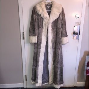 Vintage | Jackets & Coats | Vint Natural Rabbit Fur Maxie Rayon Lining ...